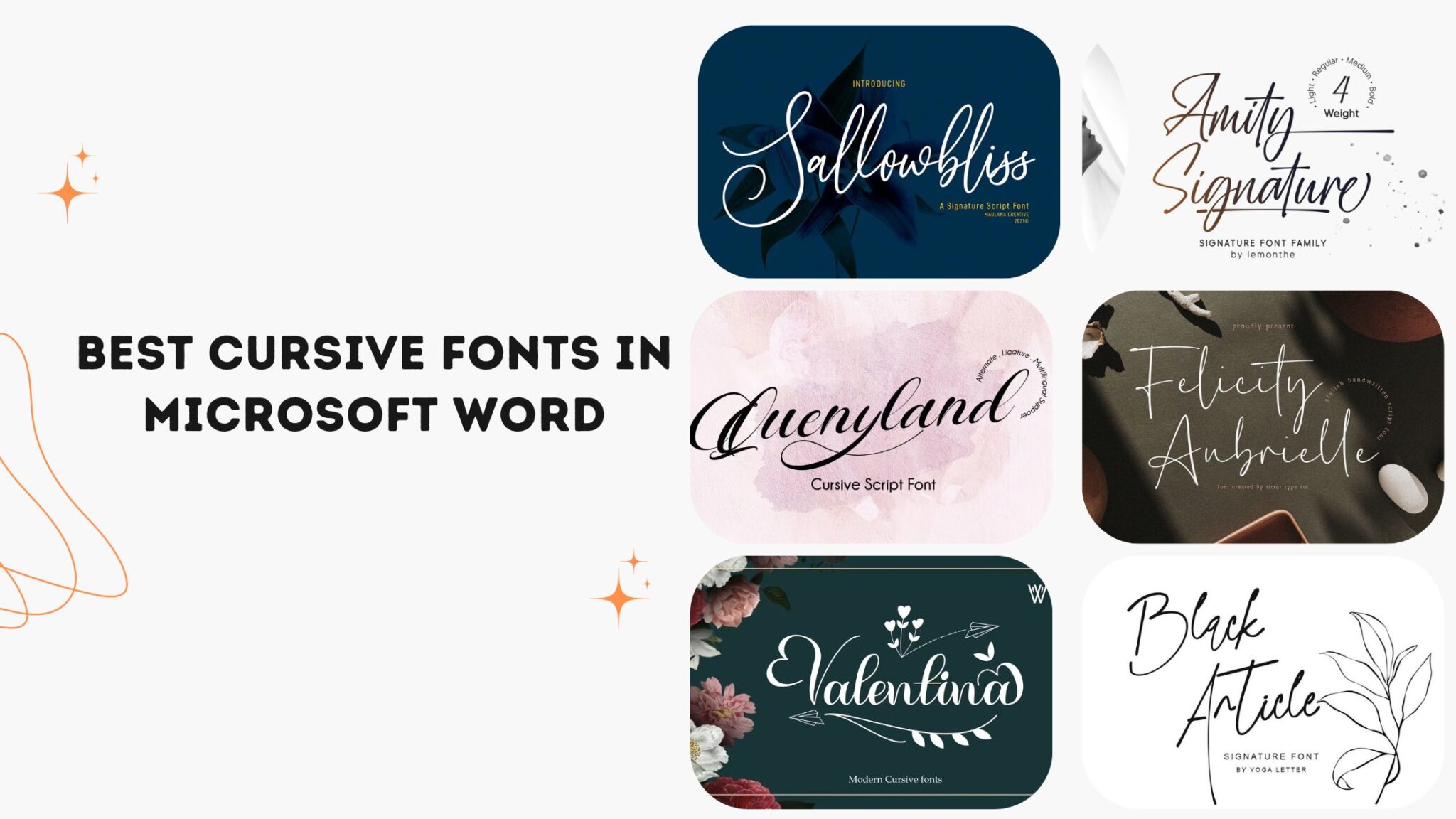 Best Cursive Fonts In Microsoft Word - Creative Ultra