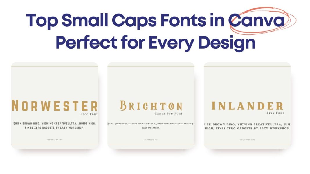 Top Small Caps Fonts In Canva Perfect For Every Design