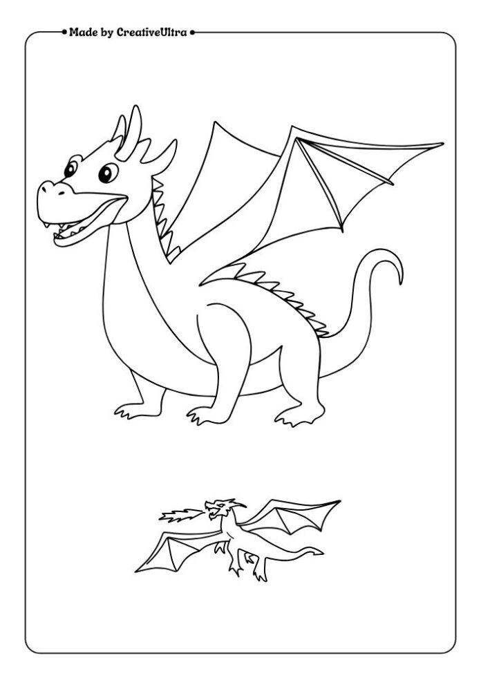 Fun Dragon Coloring Pages For Kids (Free Download)