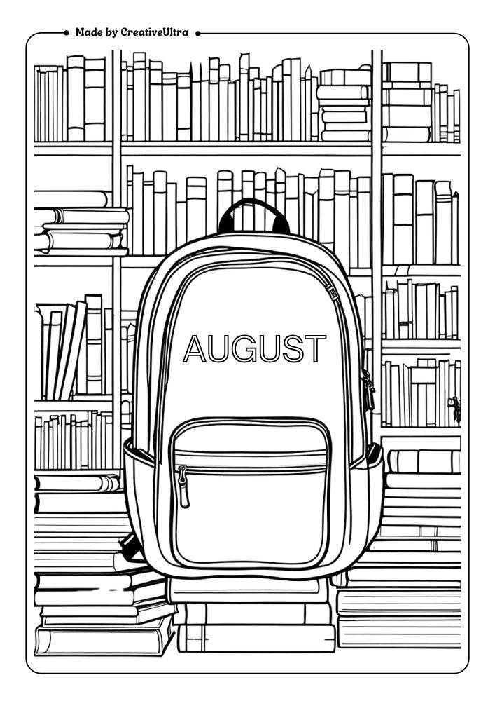 15+ Awesome August Coloring Pages For Kids (+Free Download)