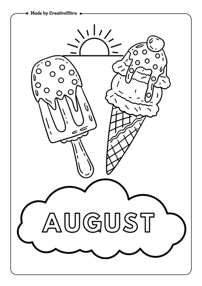 15+ Awesome August Coloring Pages For Kids (+Free Download)
