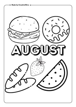 15+ Awesome August Coloring Pages For Kids (+Free Download)