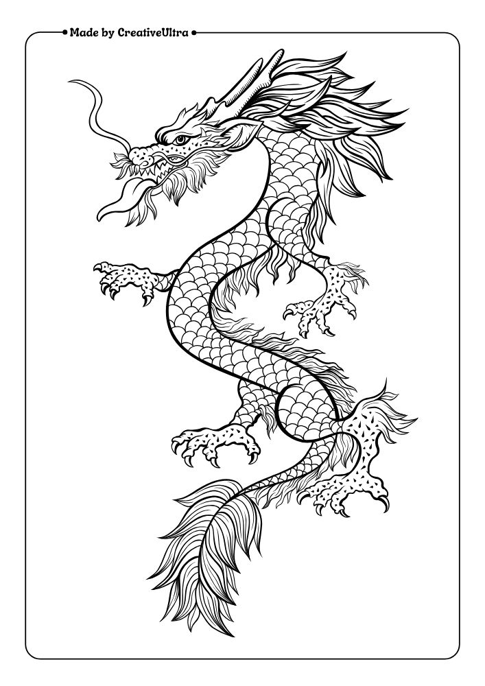 Fun Dragon Coloring Pages For Kids (Free Download)