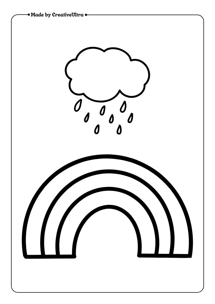 10 Rainbow Coloring Pages (Free Printable PDFs Download)