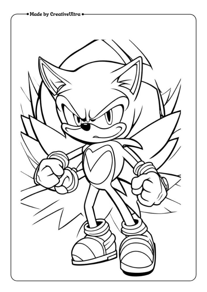 New Sonic The Hedgehog Coloring Pages For Fun & Education