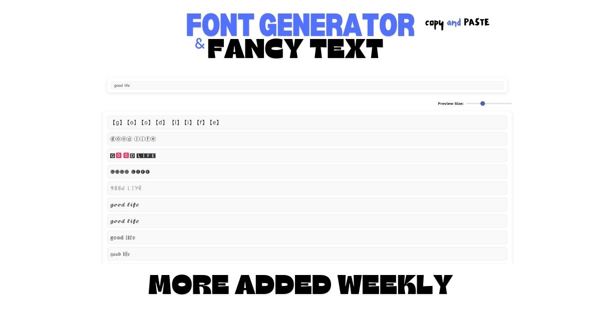 Font Generator & Fancy Text (𝒞𝑜𝓅𝓎 𝒶𝓃𝒹 𝒫𝒶𝓈𝓉𝑒) | CreativeUltra