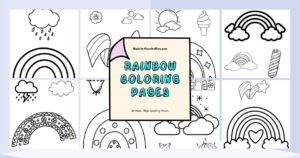 10 Rainbow Coloring Pages (Free Printable PDFs Download)