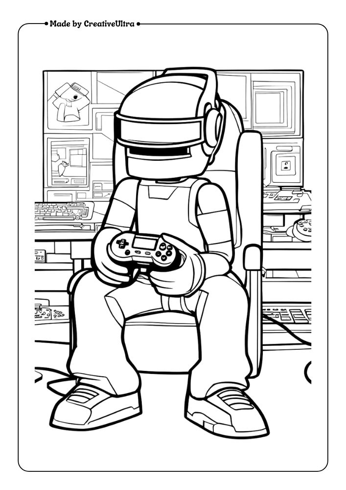 Roblox Coloring Pages (Free PDF Printables) - Creative Ultra
