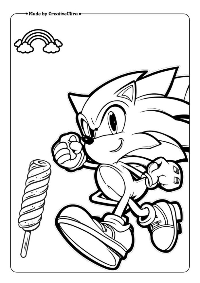 New Sonic The Hedgehog Coloring Pages For Fun & Education