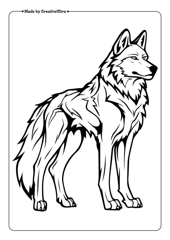 10 Wolf Coloring Pages - (Free Printable Coloring Sheets)