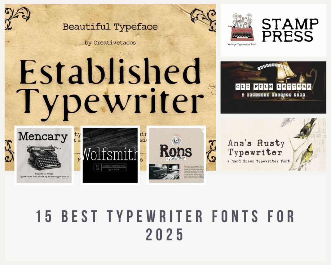 15 Best Typewriter Fonts For 2025 - Creative Ultra