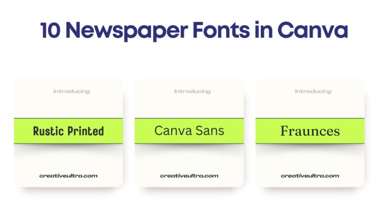 10 Newspaper Fonts In Canva - Creative Ultra