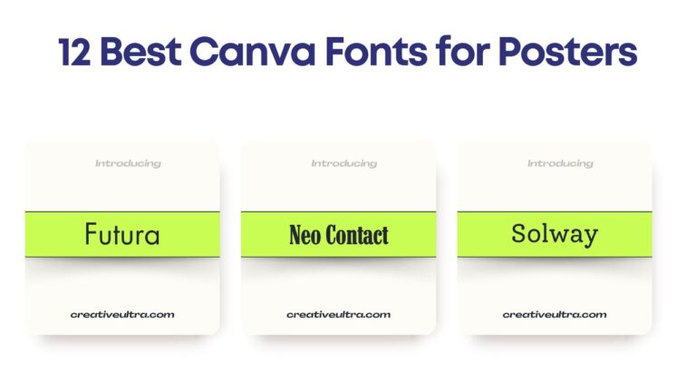 12 Best Canva Fonts For Posters - Creative Ultra