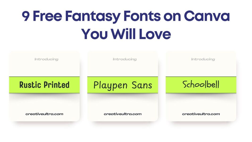 9 Free Fantasy Fonts On Canva You Will Love - Creative Ultra