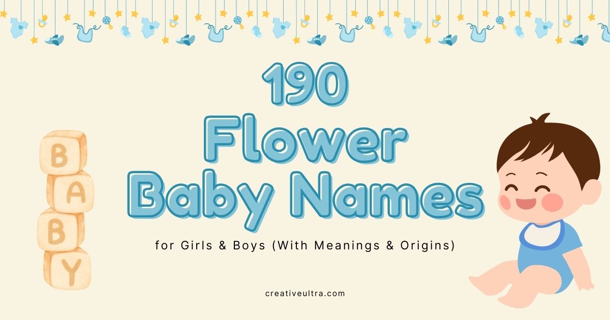 190 Flower Baby Names For Boys & Girls With Meanings