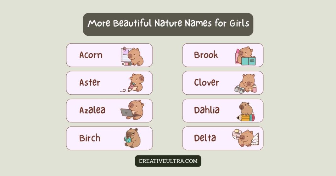 1100+ Breathtaking Nature Baby Names For Your Little One