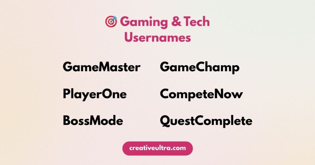 300+ Best Hard Usernames For Gamers & Social Media