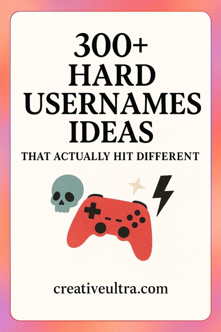300+ Best Hard Usernames For Gamers & Social Media