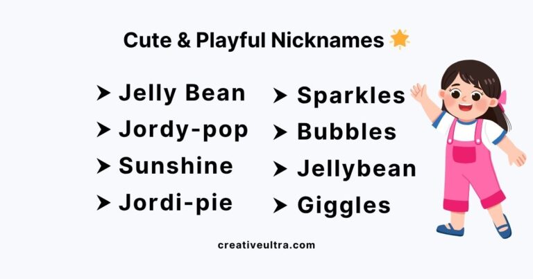 150 Sweet Nicknames For Jordan Perfect Options You'll Adore